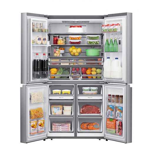 REFRIGERATOR HISENSE STAINLESS (4 DOORS) 26CFT – Ghandour Electric